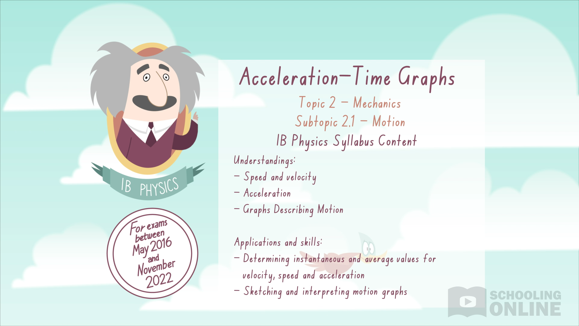 IB Mechanics - Speed-time and Velocity-time Graphs